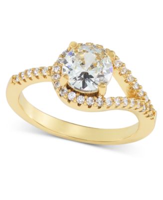 Charter Club Gold-Tone Cubic Zirconia Ring, Created for Macy's - Macy's