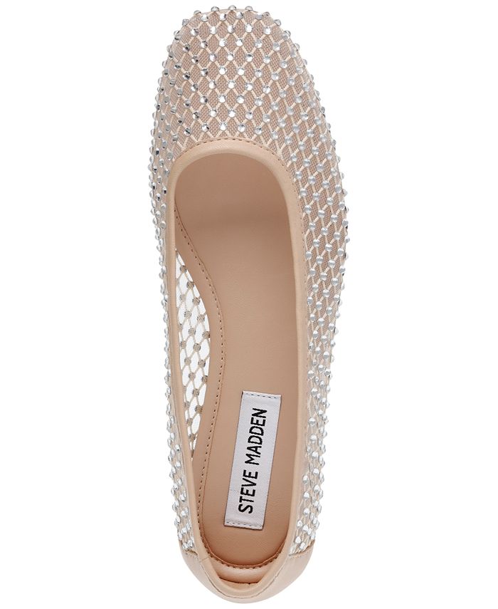 Steve Madden Women's Auden Embellished Mesh Ballet Flats - Macy's