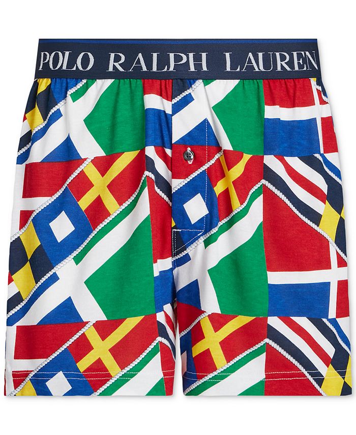 Polo Ralph Lauren Men's Exposed Waistband Knit Boxer Shorts - Macy's
