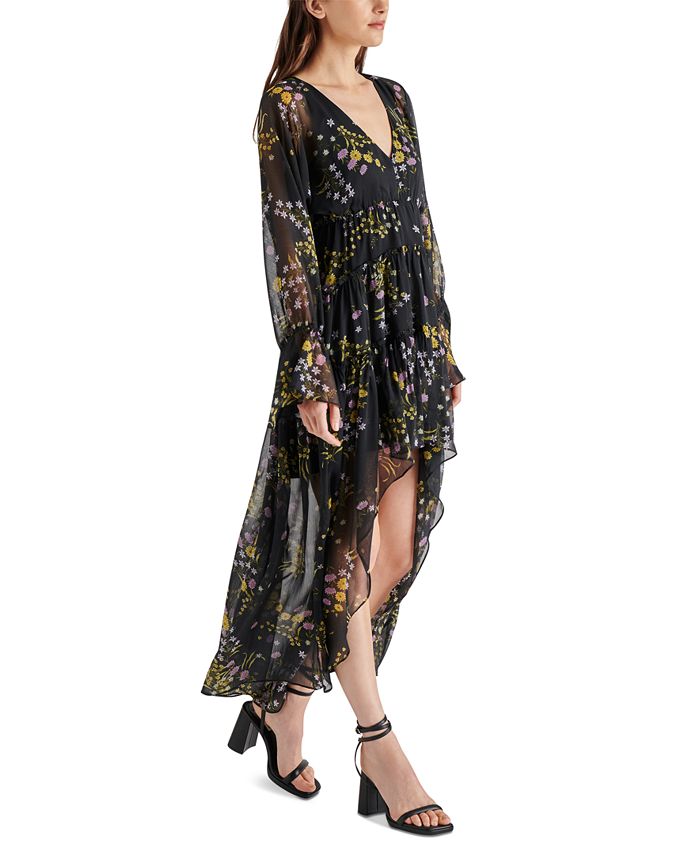 Steve Madden Women's Sol Floral High-Low Maxi Dress - Macy's