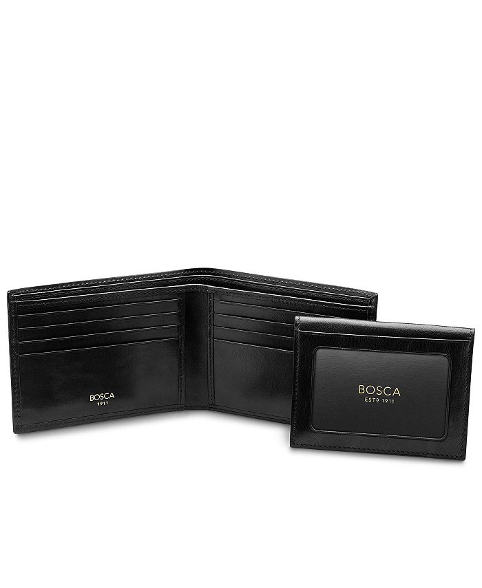 Bosca Mens Old Leather Credit Wallet w/ID Passcase - Macy's