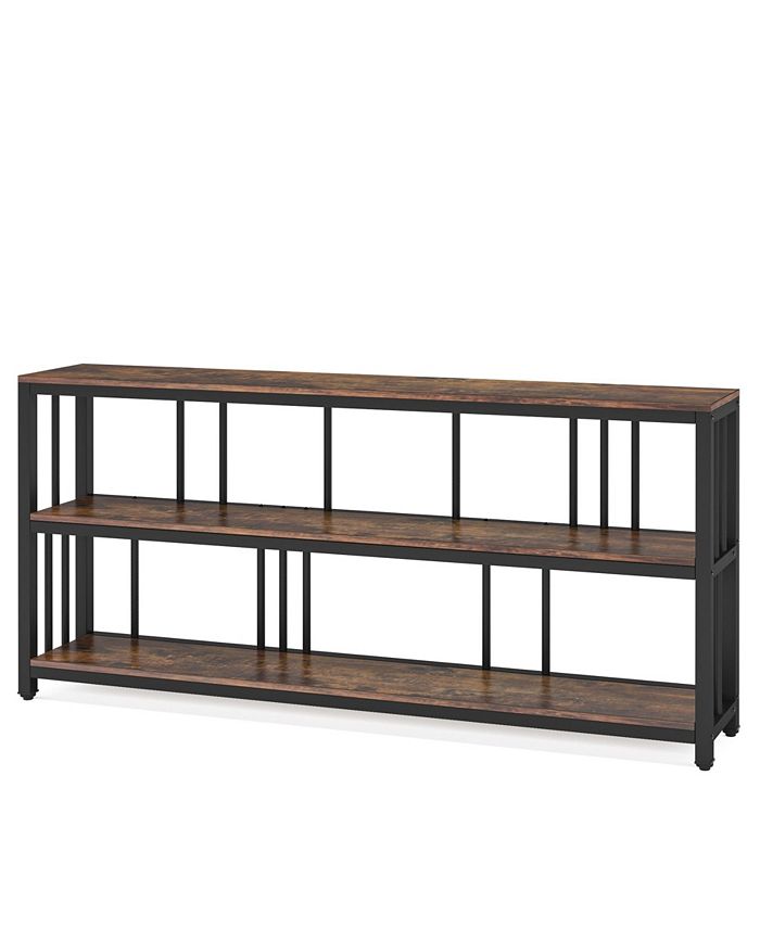 Tribesigns Long Console Sofa Table, 70.89 inches, 3 Tier, Industrial ...