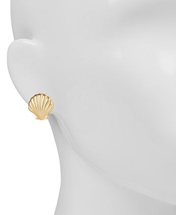 Patricia Nash Gold-Tone Seashore Shell Stud Earrings - Macy's