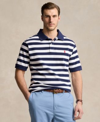 Polo Ralph Lauren Men's Big & Tall Striped Polo Shirt - Macy's