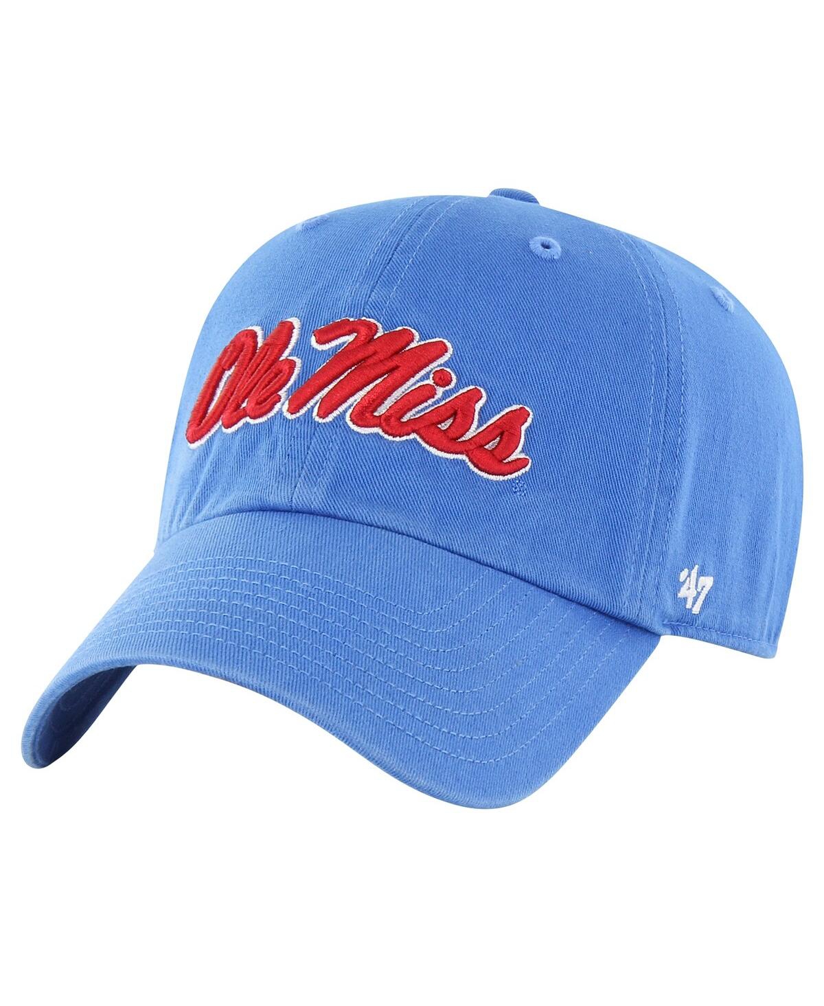 Click here for Mens 47 Brand Powder Blue Distressed Ole Miss Rebe... prices