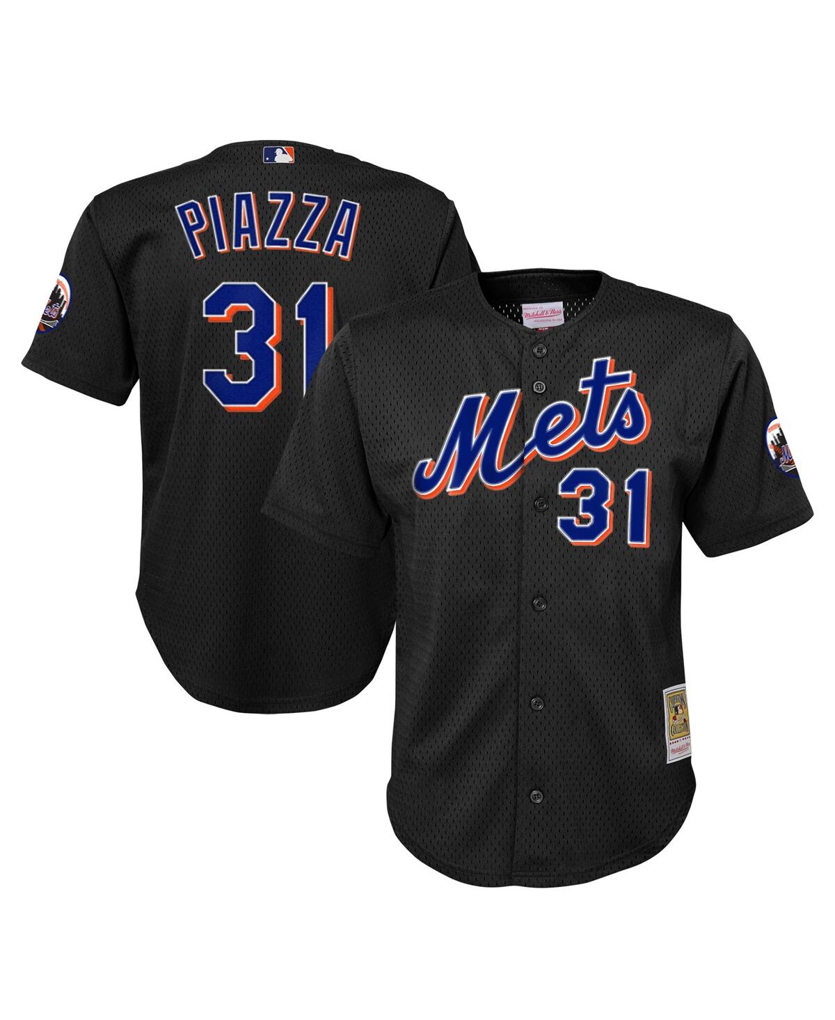 Click here for Big Boys Mitchell & Ness Mike Piazza Black Distres... prices