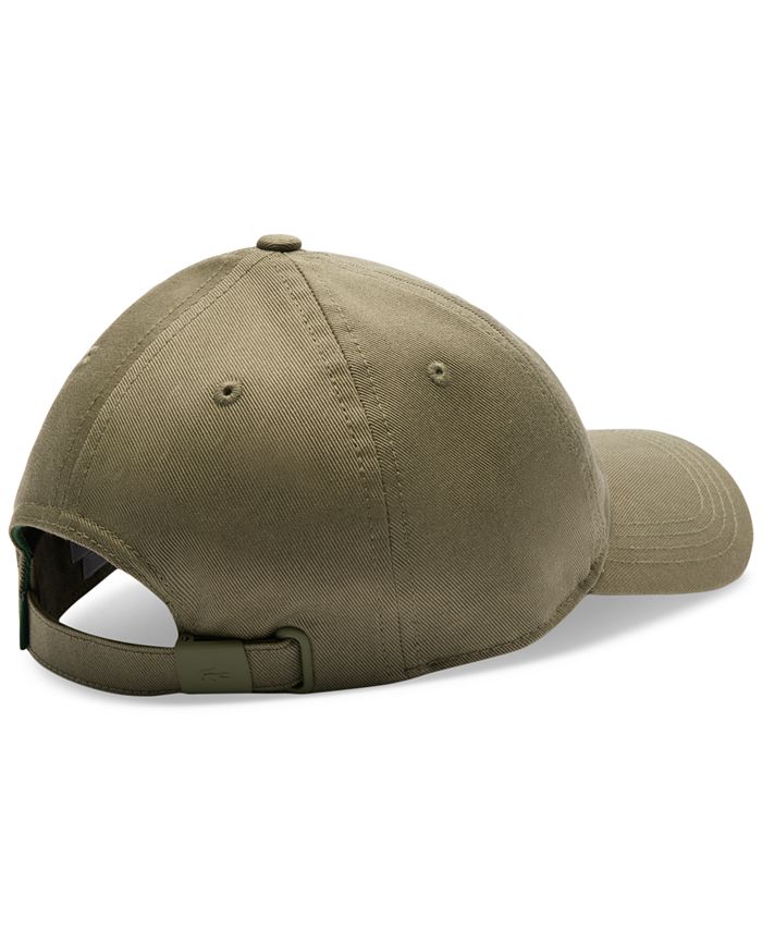 Lacoste Men's Adjustable Croc Logo Cotton Twill Baseball Cap - Macy's