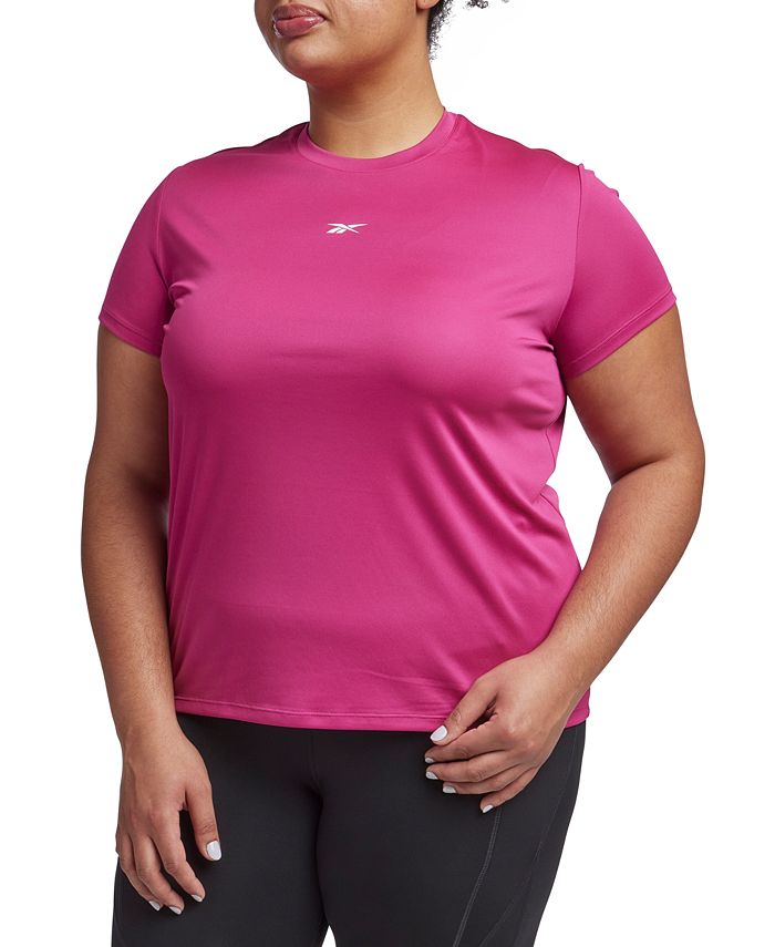 Reebok Plus Size Performance Tech Short-Sleeve Tee - Macy's