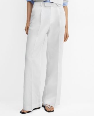MANGO Women's Flowy Suit Pants - Macy's