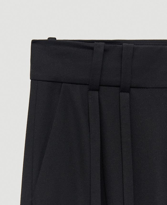 MANGO Women's Pleated Cargo Pants - Macy's