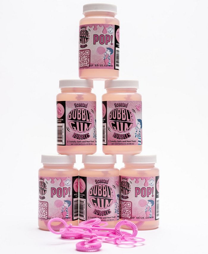 Atomic Bubbles - Bubble Love Scented Bubbles Bubblegum 6 Pack - Macy's