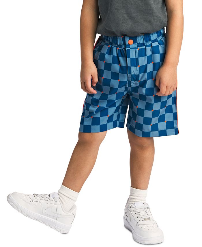 Sovereign Code Big Boys 4-Way-Stretch Checker-Print Swim Trunks - Macy's
