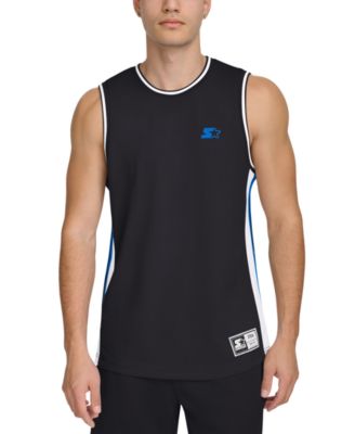Starter Men's Classic-Fit Tipped Mesh Basketball Tank - Macy's