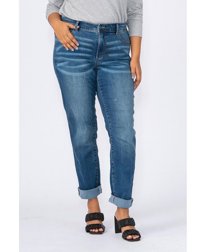 SLINK Jeans Women's High Rise Boyfriend Jeans - Macy's