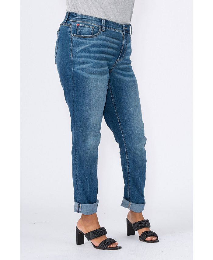 SLINK Jeans Women's High Rise Boyfriend Jeans - Macy's