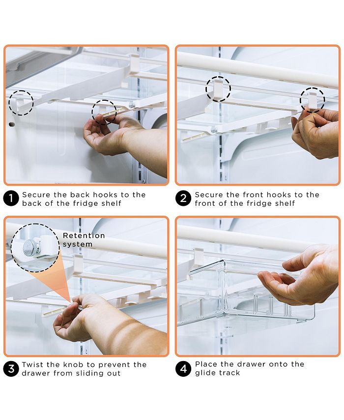 Sorbus Pull Out Fridge Drawer - Attachable Deli Drawer - Macy's