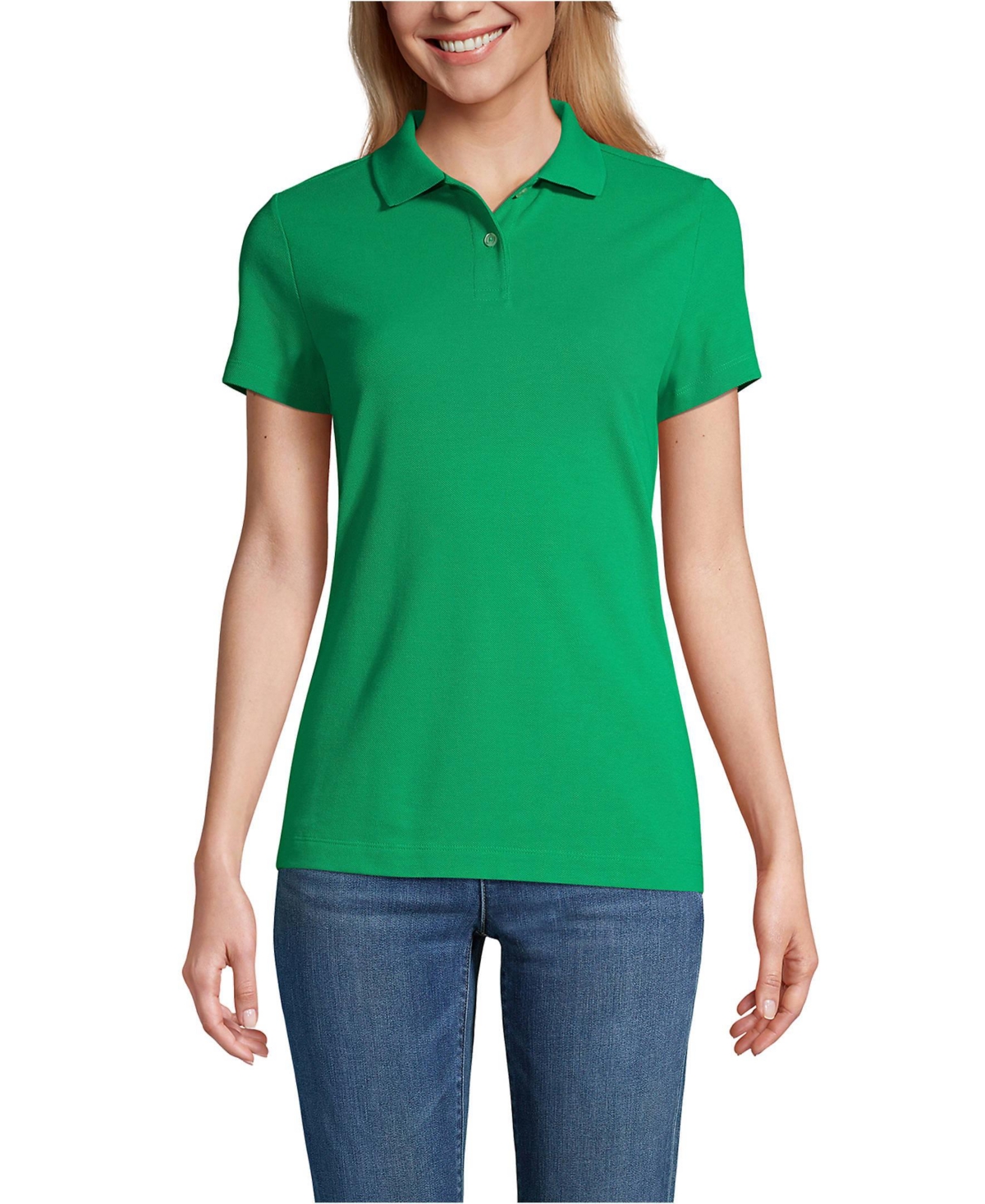 Click here for Lands End Womens Short Sleeve Basic Mesh Polo Shir... prices