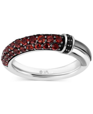 Star Wars Wonder Fine Jewelry Garnet (1 ct. t.w.) & Black Diamond (1/20 ...