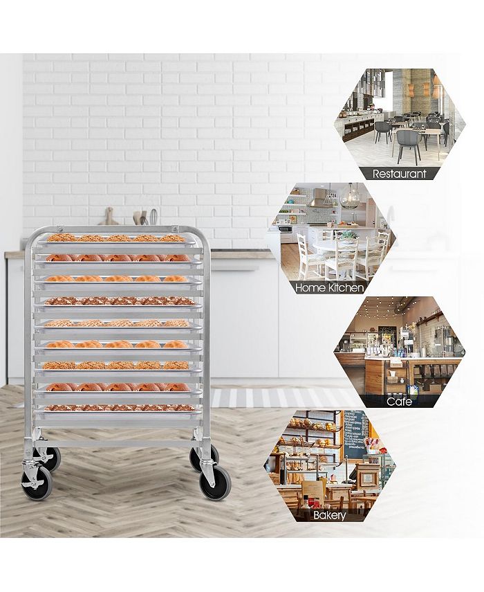 Slickblue 10 Sheets Aluminum Rolling Bakery Pan Rack - Macy's