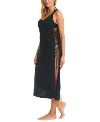 Women's Cotton Open-Side Cover-Up Dress