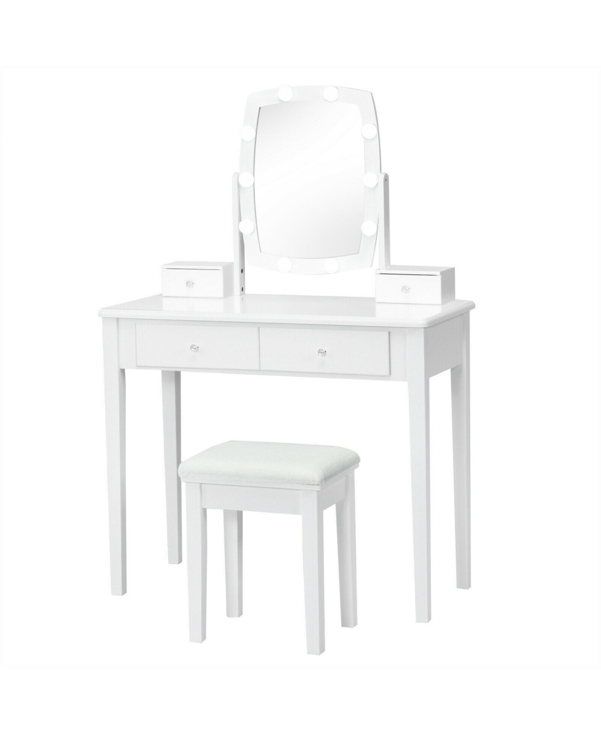 Click here for Slickblue Vanity Table Set with Lighted Mirror for... prices