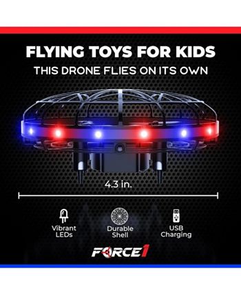 Force1 Scoot LED Hand Operated Drone for Kids or Adults - Red/Blue - Macy's