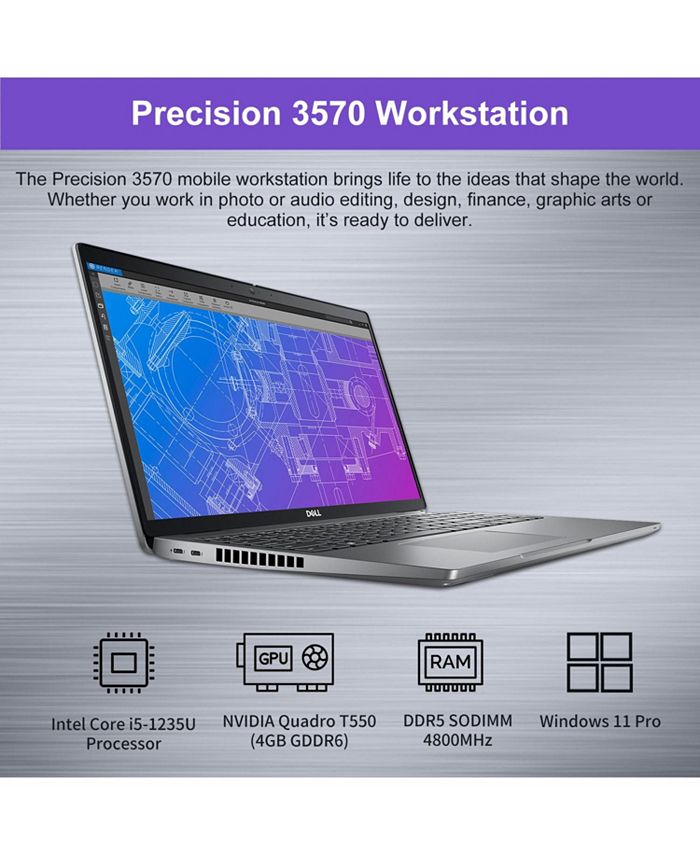 Dell Precision 3570 15.6" Business Mobile Workstation Intel Core i5 ...