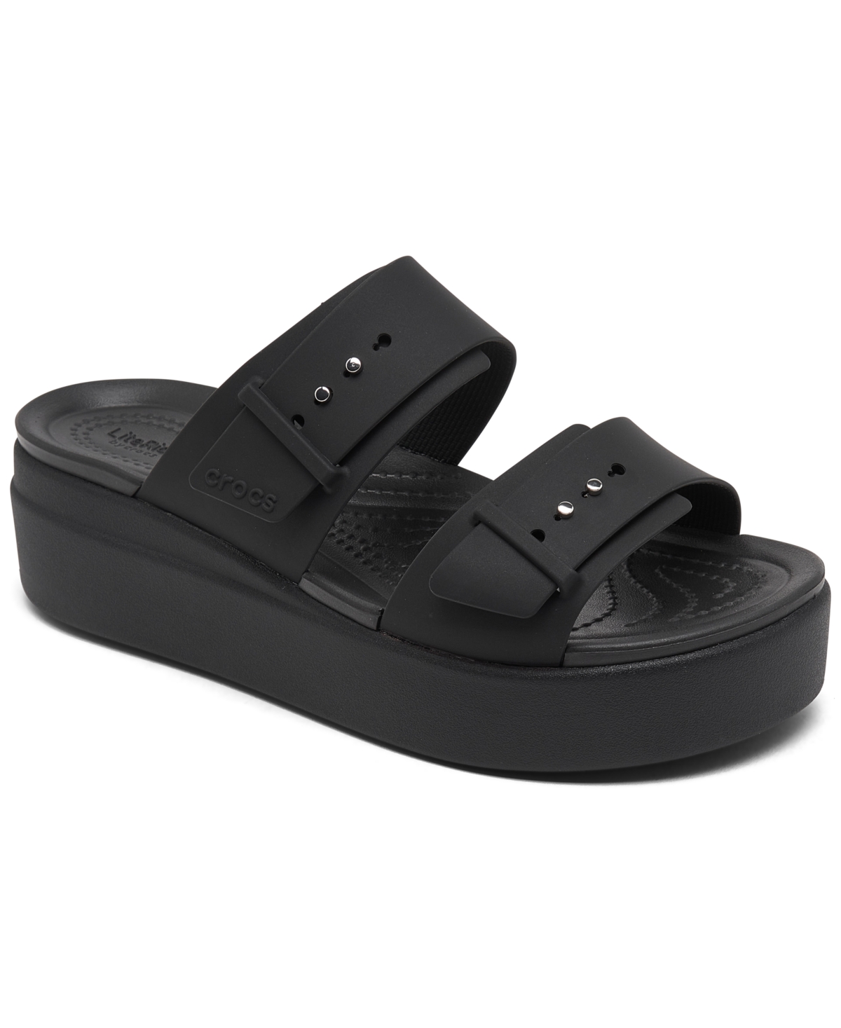 Click here for Crocs Womens Brooklyn Low Wedge Sandals from Finis... prices