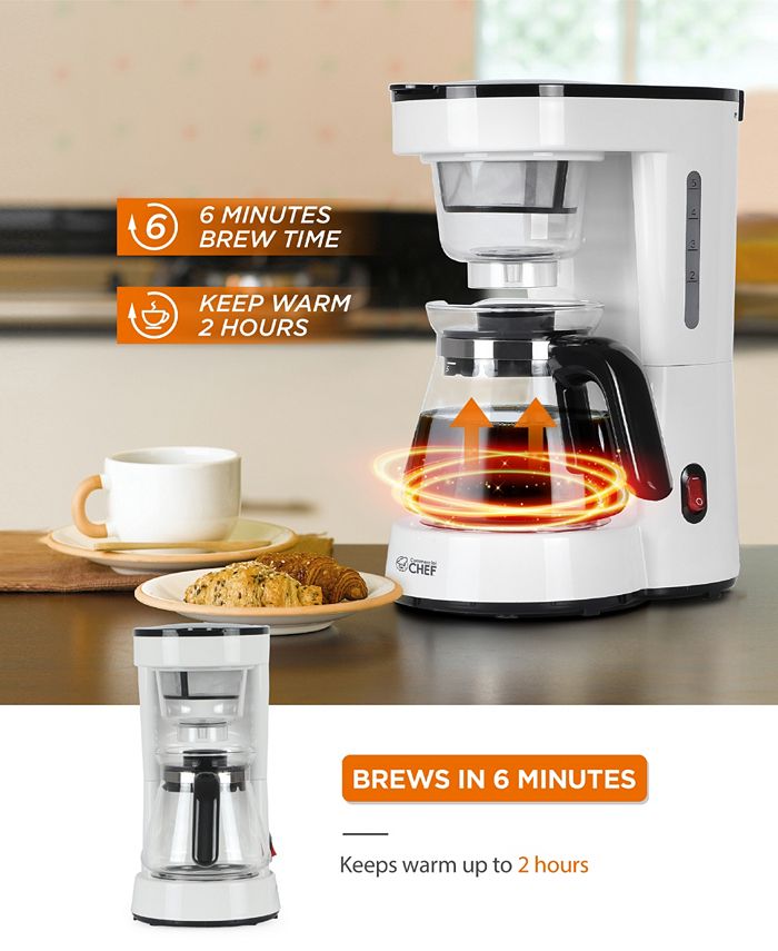 Commercial Chef Coffee Maker, Drip Coffee Maker with Pour Over Filter ...