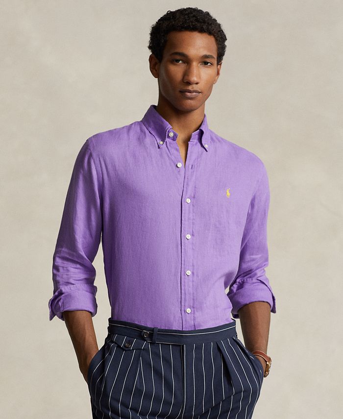 Polo Ralph Lauren Men's Classic-Fit Linen Shirt - Macy's