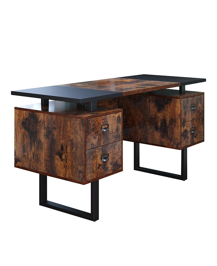 Simplie Fun Home Office Computer Desk With 4 Drawers - Macy's