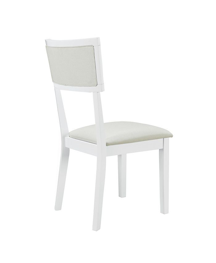 Simplie Fun Farmhouse 6-Piece Trestle Dining Table Set With Upholstered ...