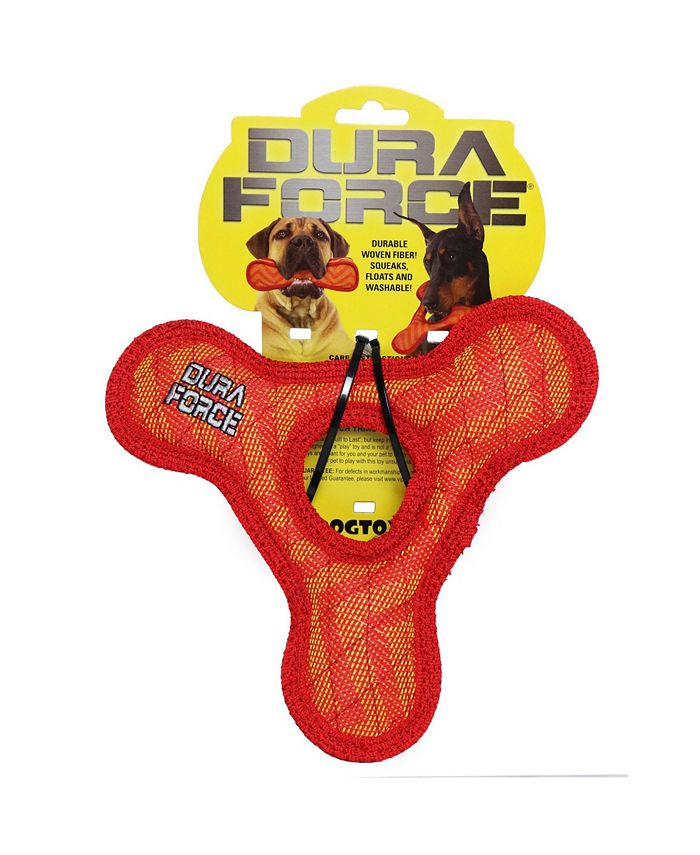 DuraForce Jr TriangleRing ZigZag Red-Red, Dog Toy - Macy's