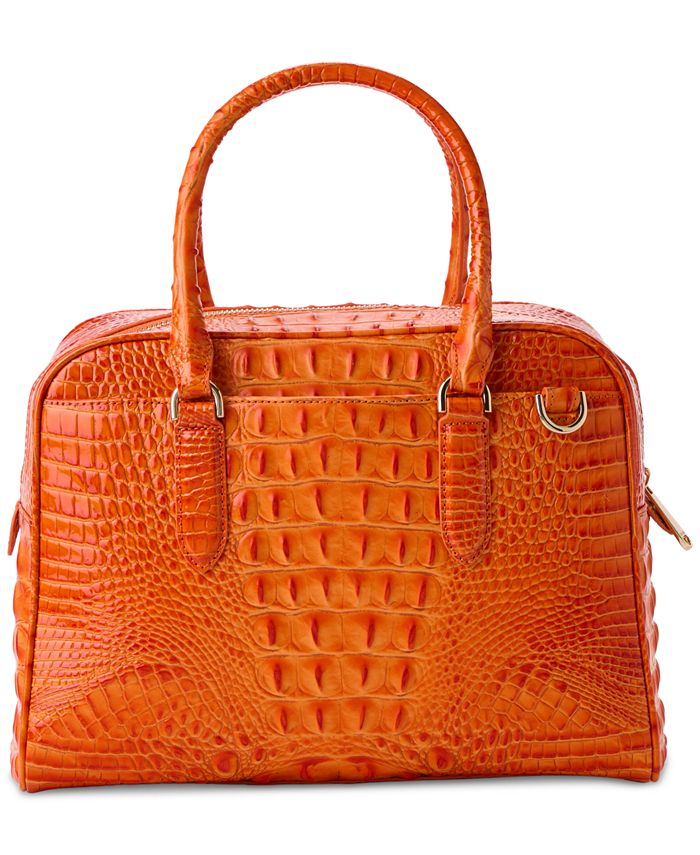 Brahmin Marissa Steel Melbourne Leather Satchel - Macy's