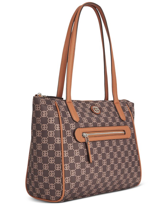 Giani Bernini Logo Large Nylon Tote, Created for Macy's - Macy's