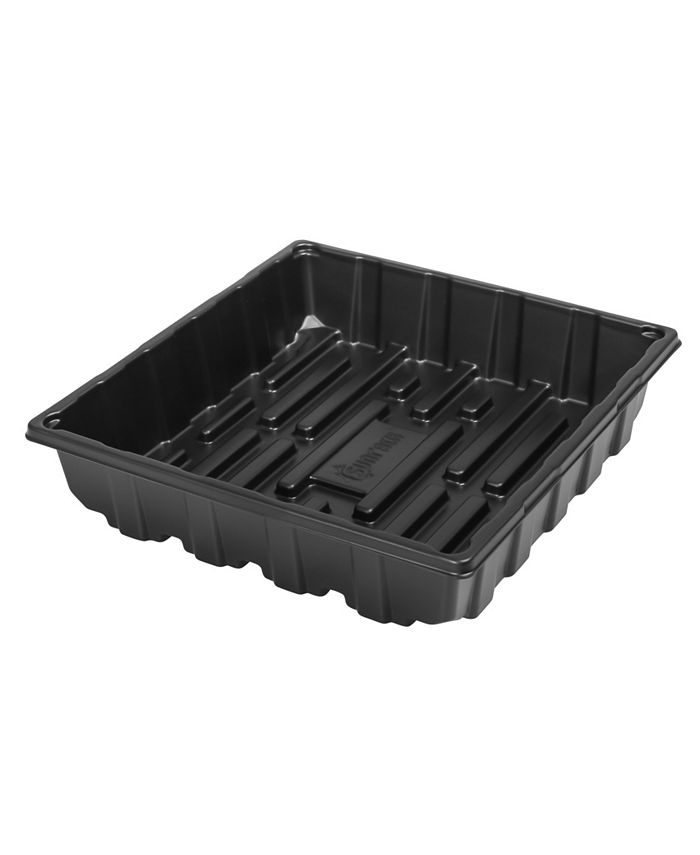 Sunpack 10 x 10in Extra Strength Plastic Seeding Tray Black, 2.5in - Macy's