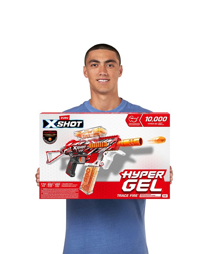 X-Shot Hyper Gel Trace Fire Blaster 10,000 Hyper Gel Pellets - Macy's