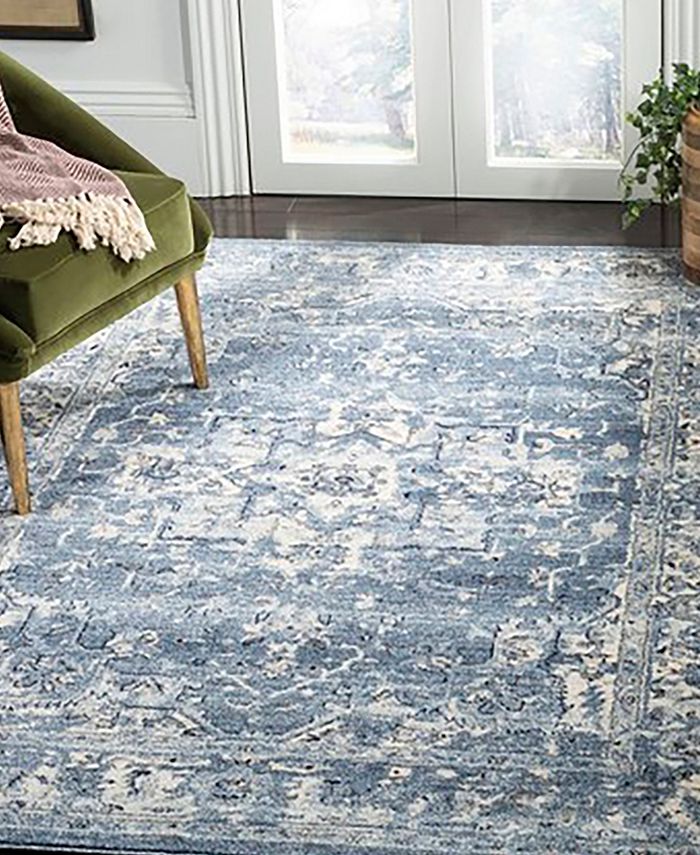 Safavieh Charleston CHL411 Navy and Creme 9' x 12' Sisal Weave Area Rug ...