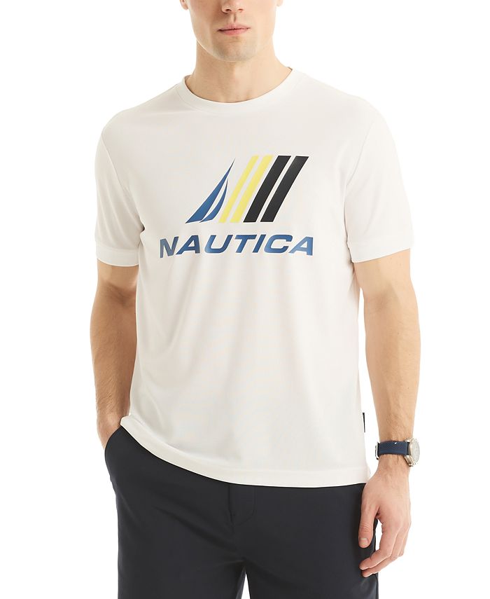 Nautica Men's Navtech Classic-Fit Logo Graphic Performance T-Shirt - Macy's