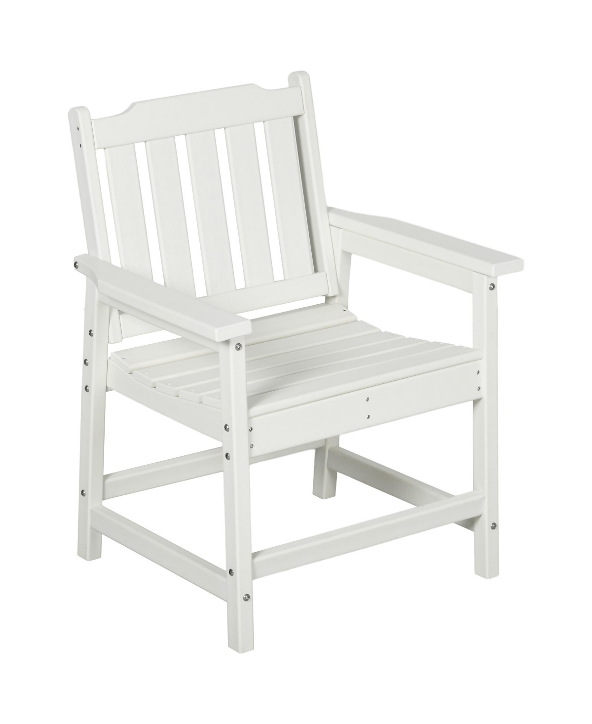 Click here for Outsunny Patio Chair with Armrests  Slatted Back A... prices