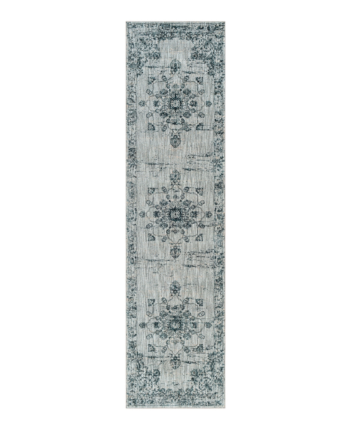 Livabliss Laila Laa-2301 27x10 Runner Area Rug - Navy