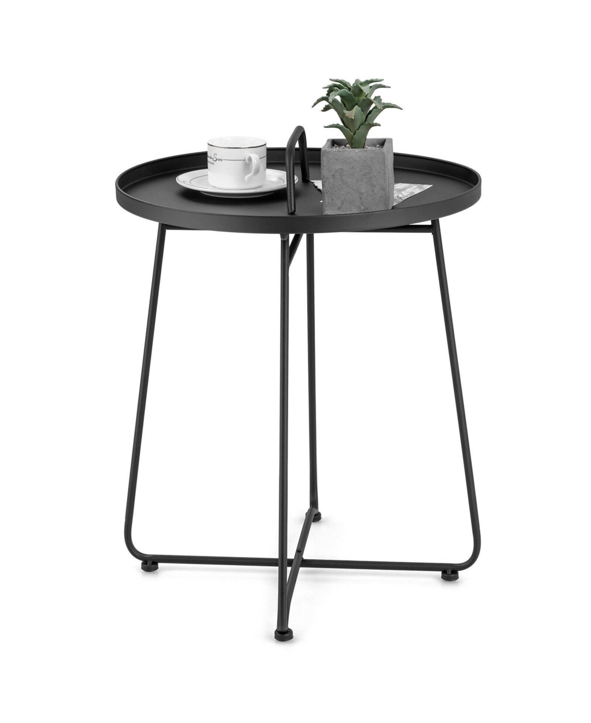 Click here for Outdoor Metal Patio End Side Table Weather Resista... prices