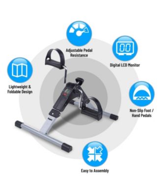 Portable Mini Exercise Bike for Home with Digital LCD Monitor