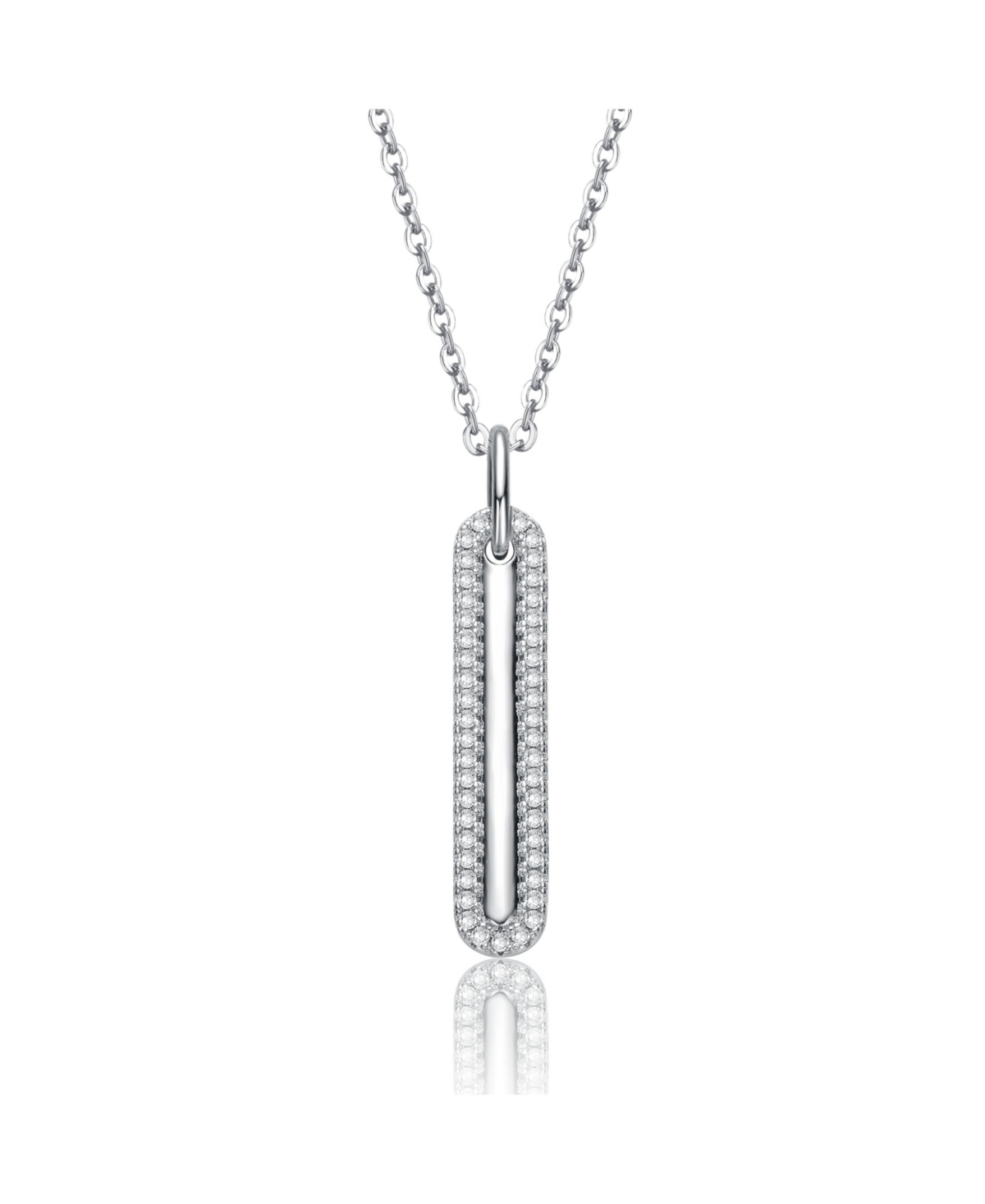 Click here for Sterling Silver Cubic Zirconia Long Pendant Neckla... prices