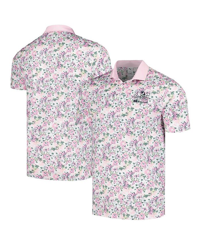 Puma Men's Pink Arnold Palmer Invitational Floral Mattr Polo - Macy's
