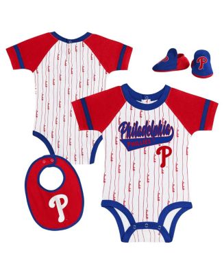 Outerstuff Newborn Infant White Philadelphia Phillies Base Hitter ...