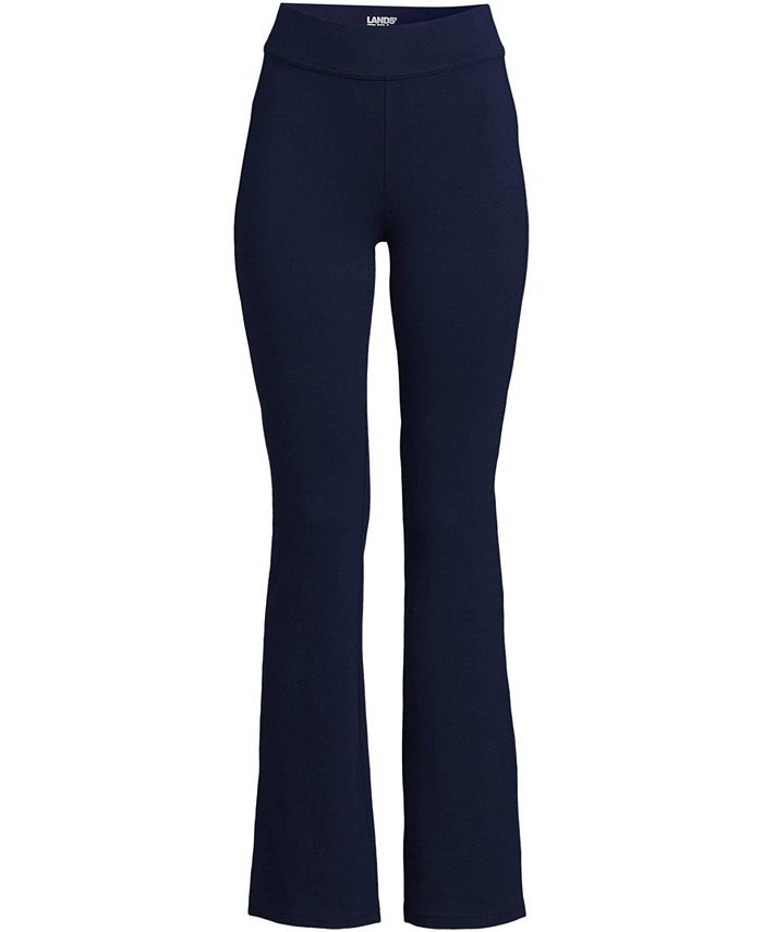 Lands' End Women's Starfish High Rise Flare Pants - Macy's
