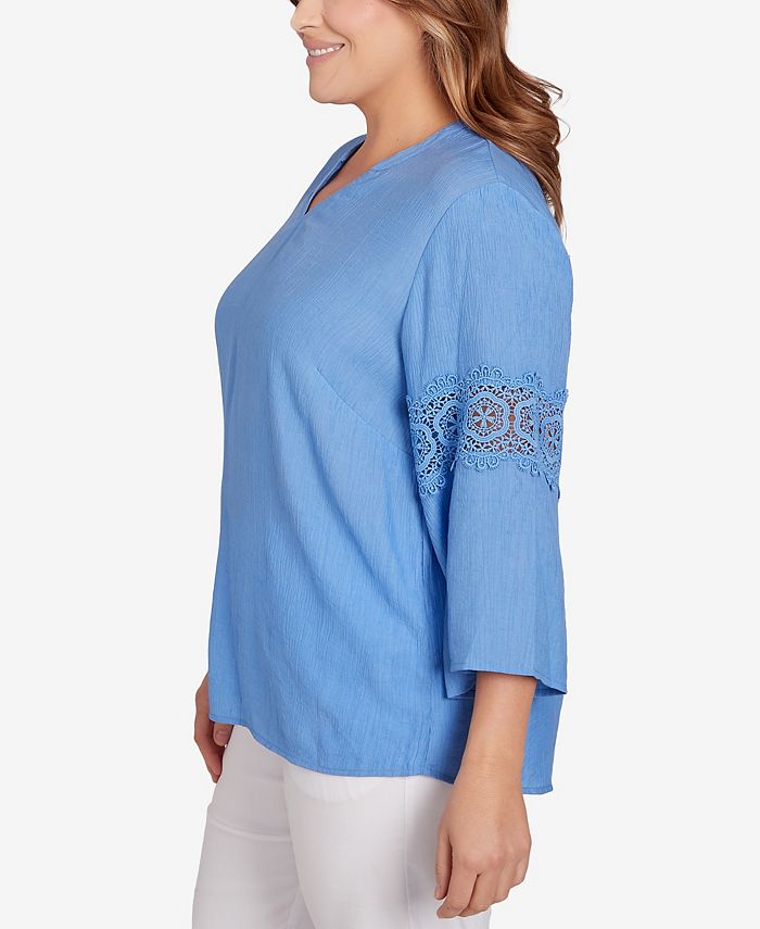 Ruby Rd Plus Size Solid Bali Lace Top Macys