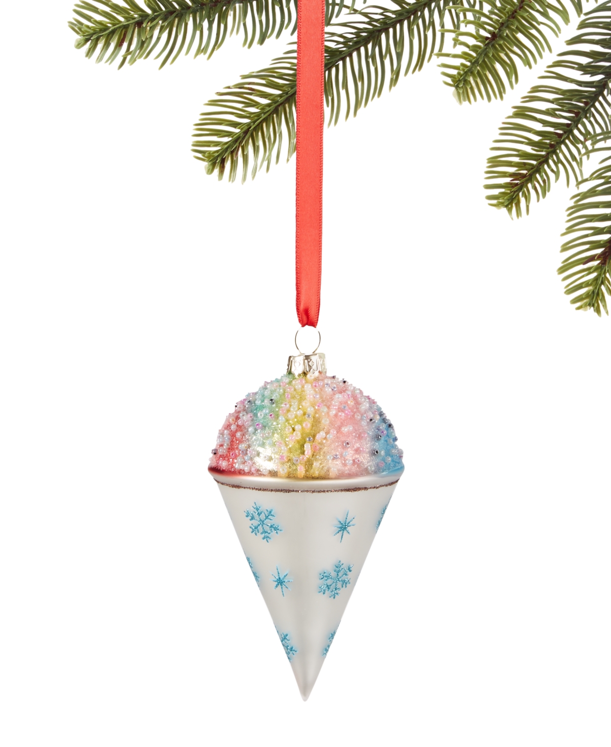 Click here for Holiday Lane Sweet Tooth Rainbow Snow Cone Ornamen... prices
