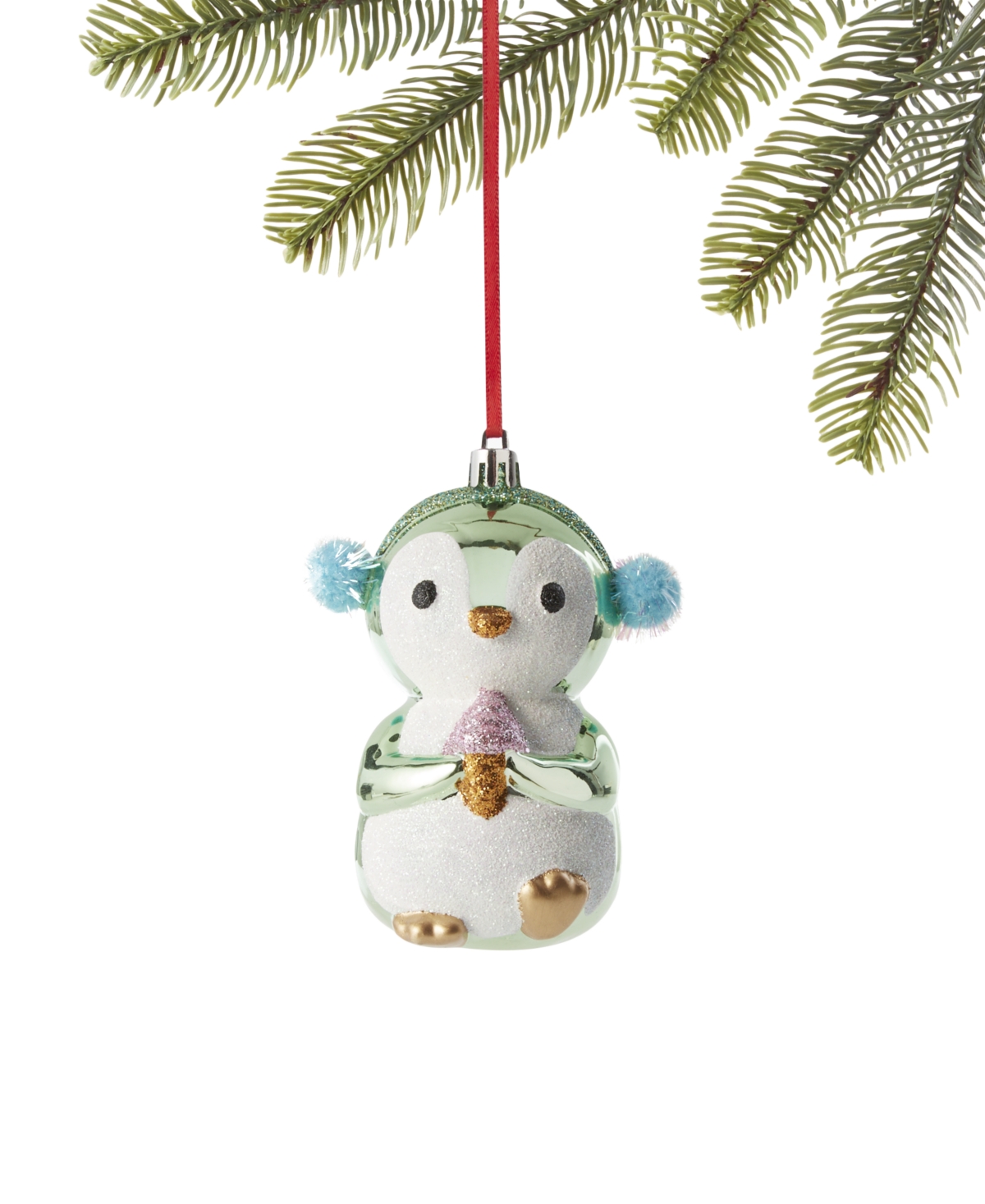 Click here for Holiday Lane Sugar Plum Penguin with Earmuffs Orna... prices
